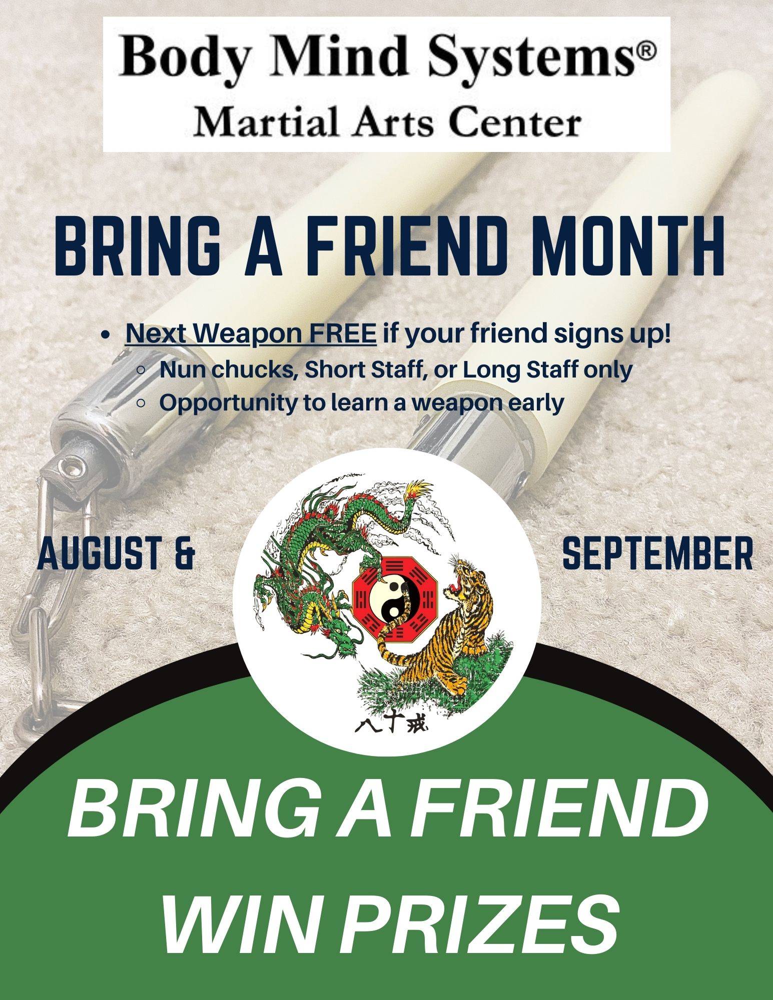 BRING A FRIEND MONTH (August and September 2024) - Body Mind Systems