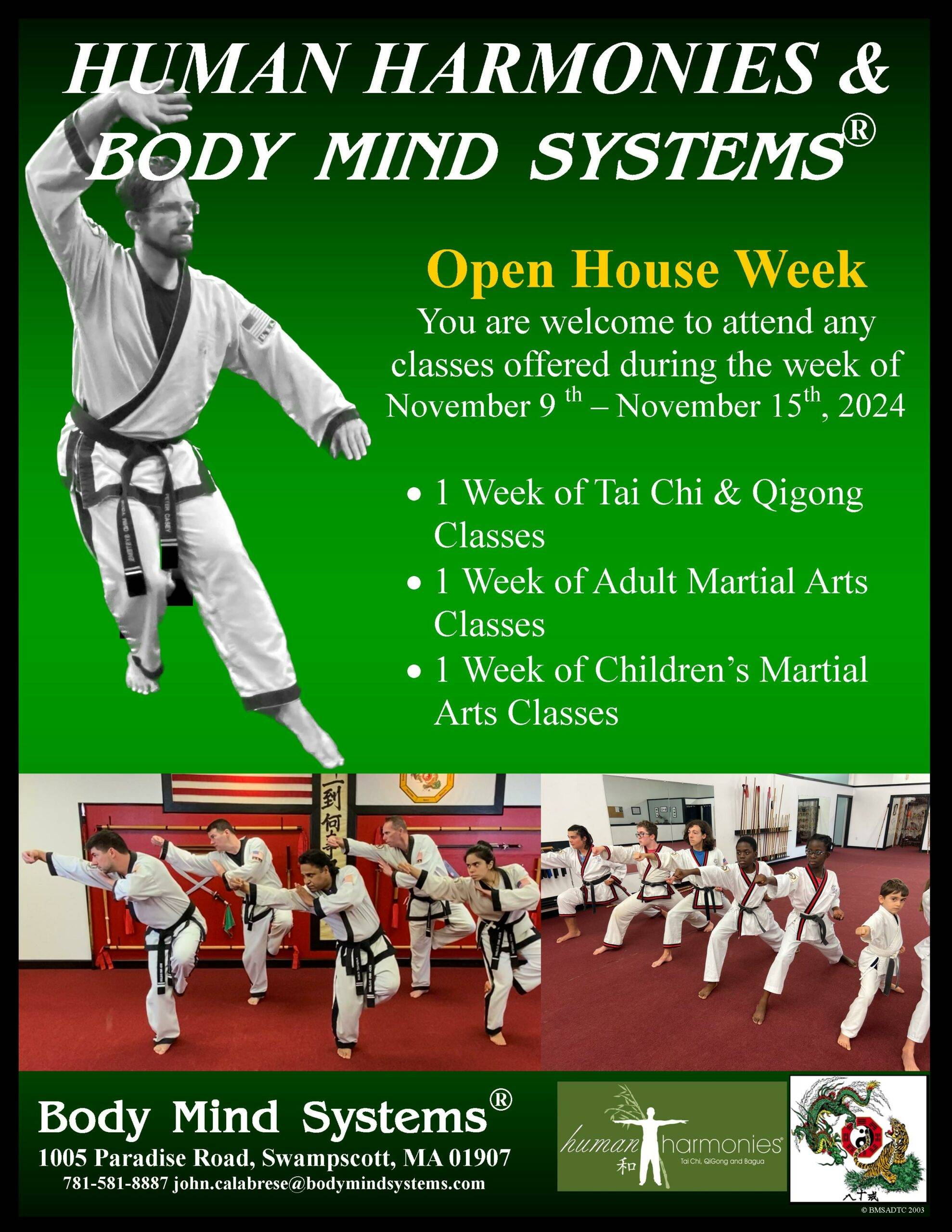 Open House Week (Free Classes) - Body Mind Systems